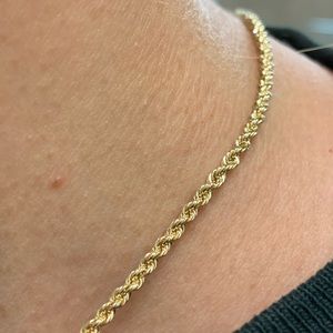 Jewelry | 14k Yellow Gold Rope Chain 16 Inches Long 25mm | Poshmark
